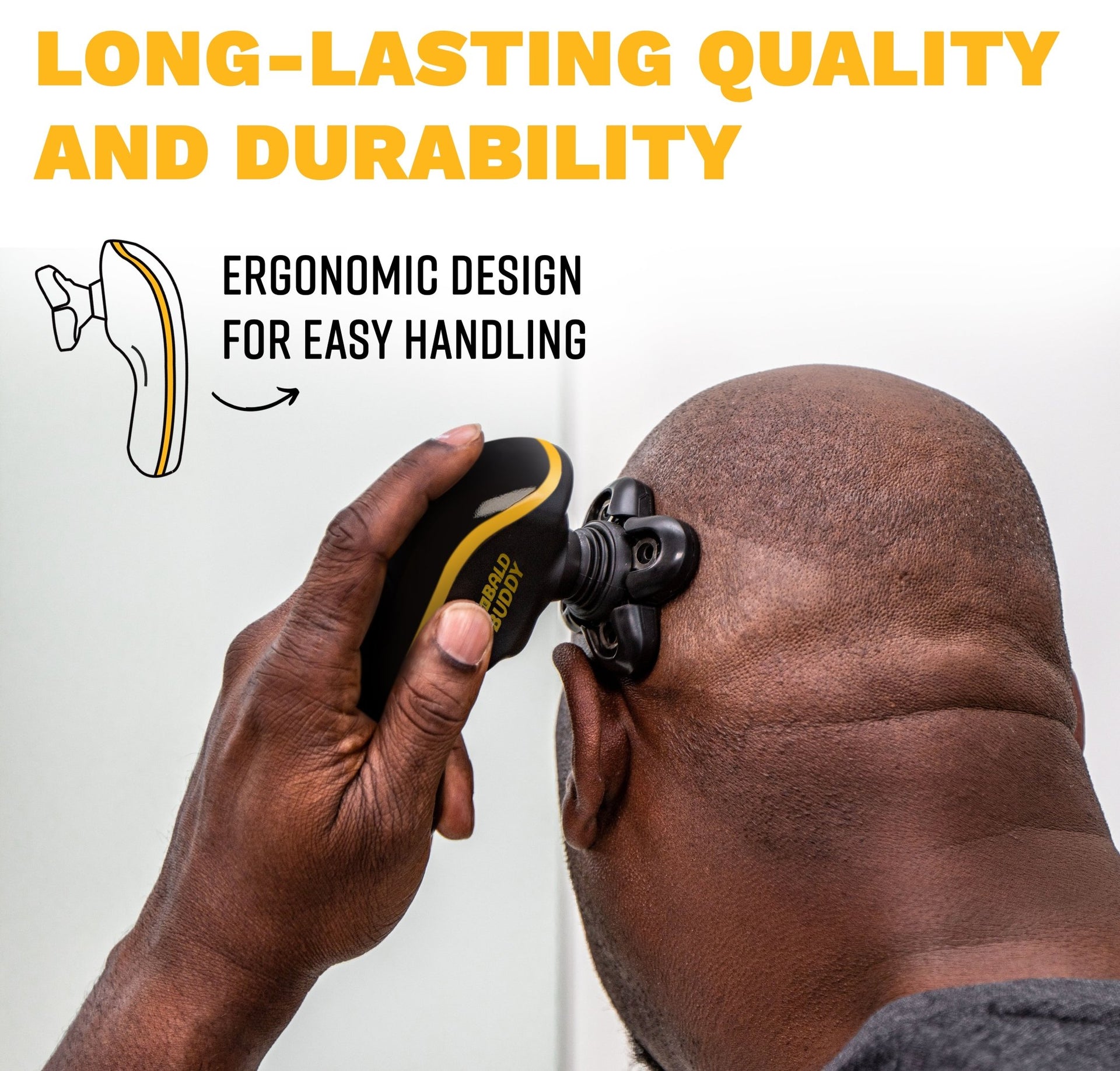 Bald Buddy - Ergonomic Bald Shaver – The Cut Buddy