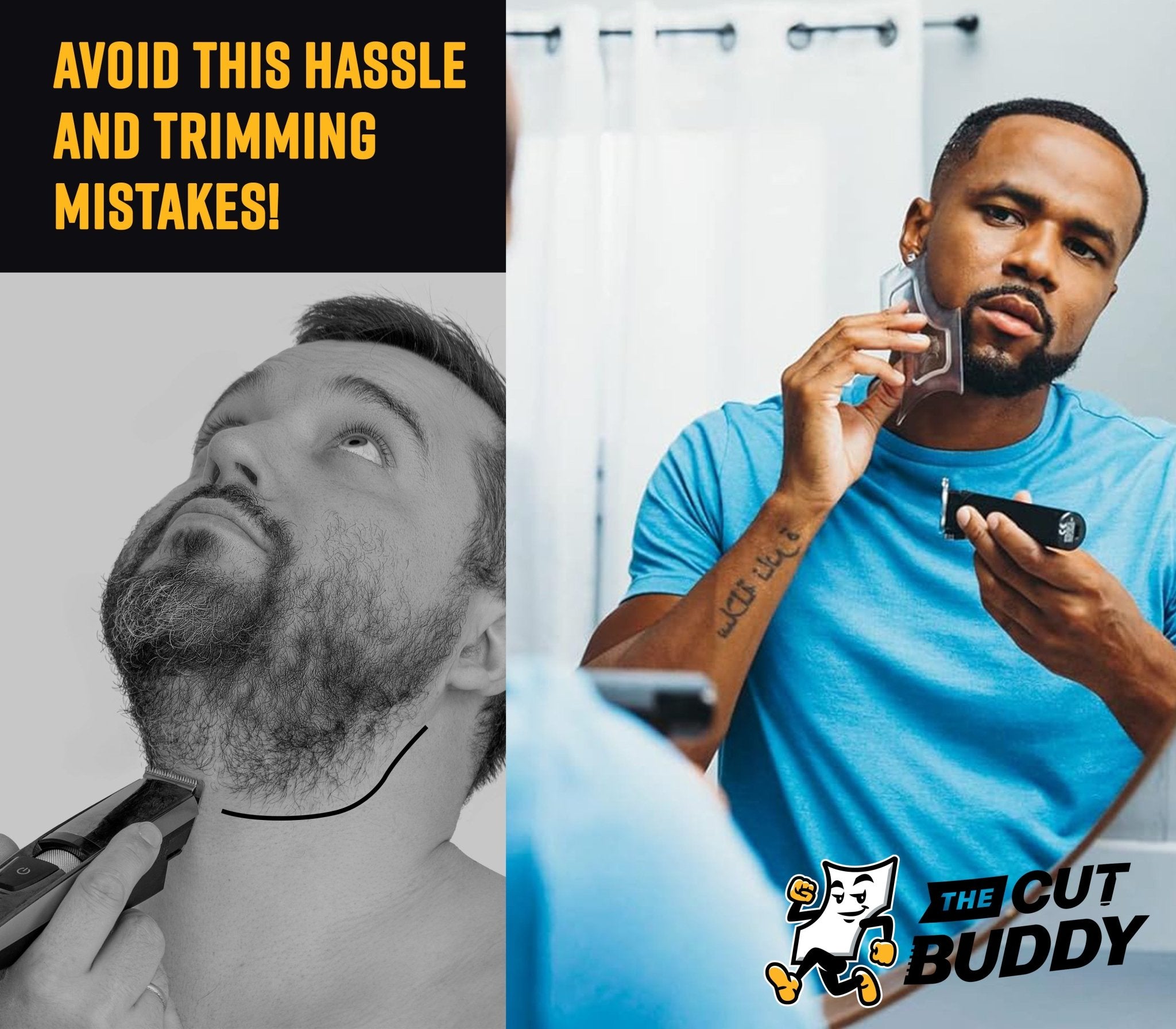 The Original Beard Shaping Tool and Hair Trimmer Guide – The Cut Buddy