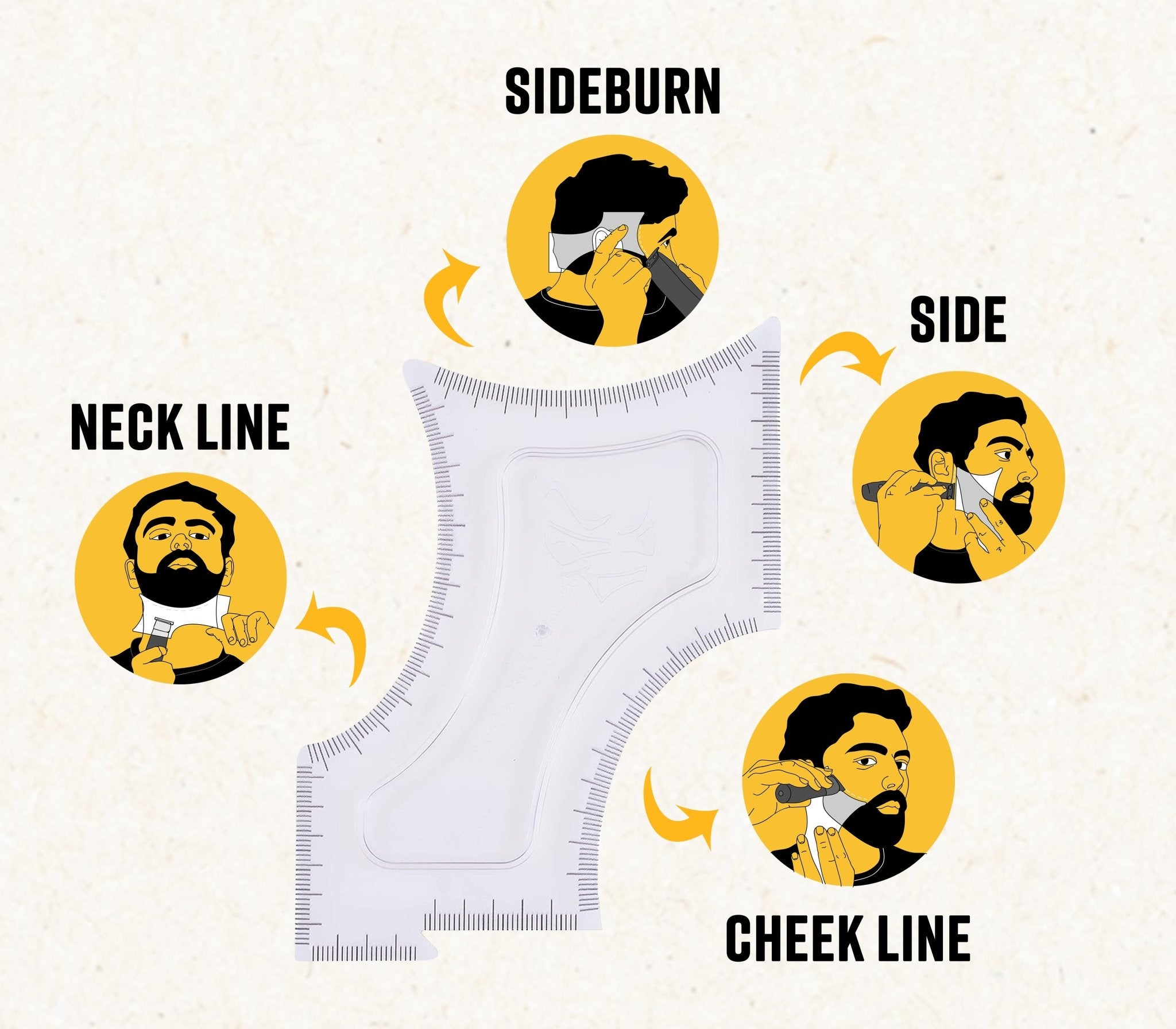 The Original Beard Shaping Tool and Hair Trimmer Guide – The Cut Buddy